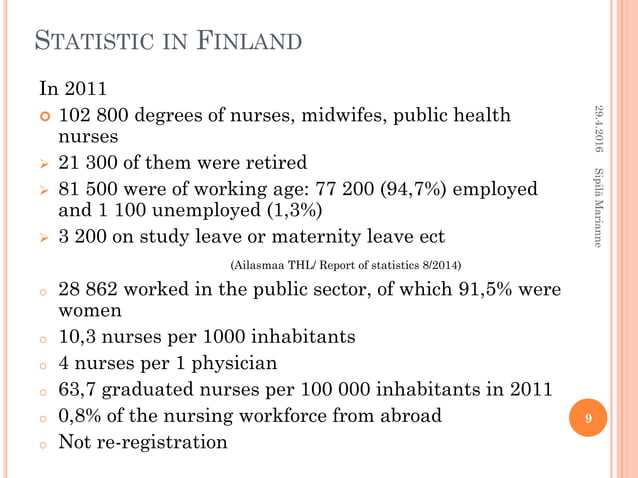 Nurses in Finnish health care system | PPT