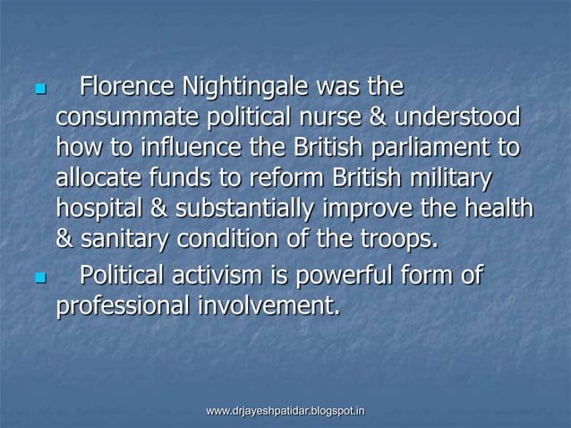 Nurses in politics | PPSX