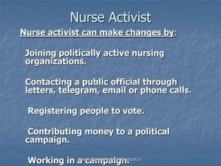 Nurses in politics | PPSX