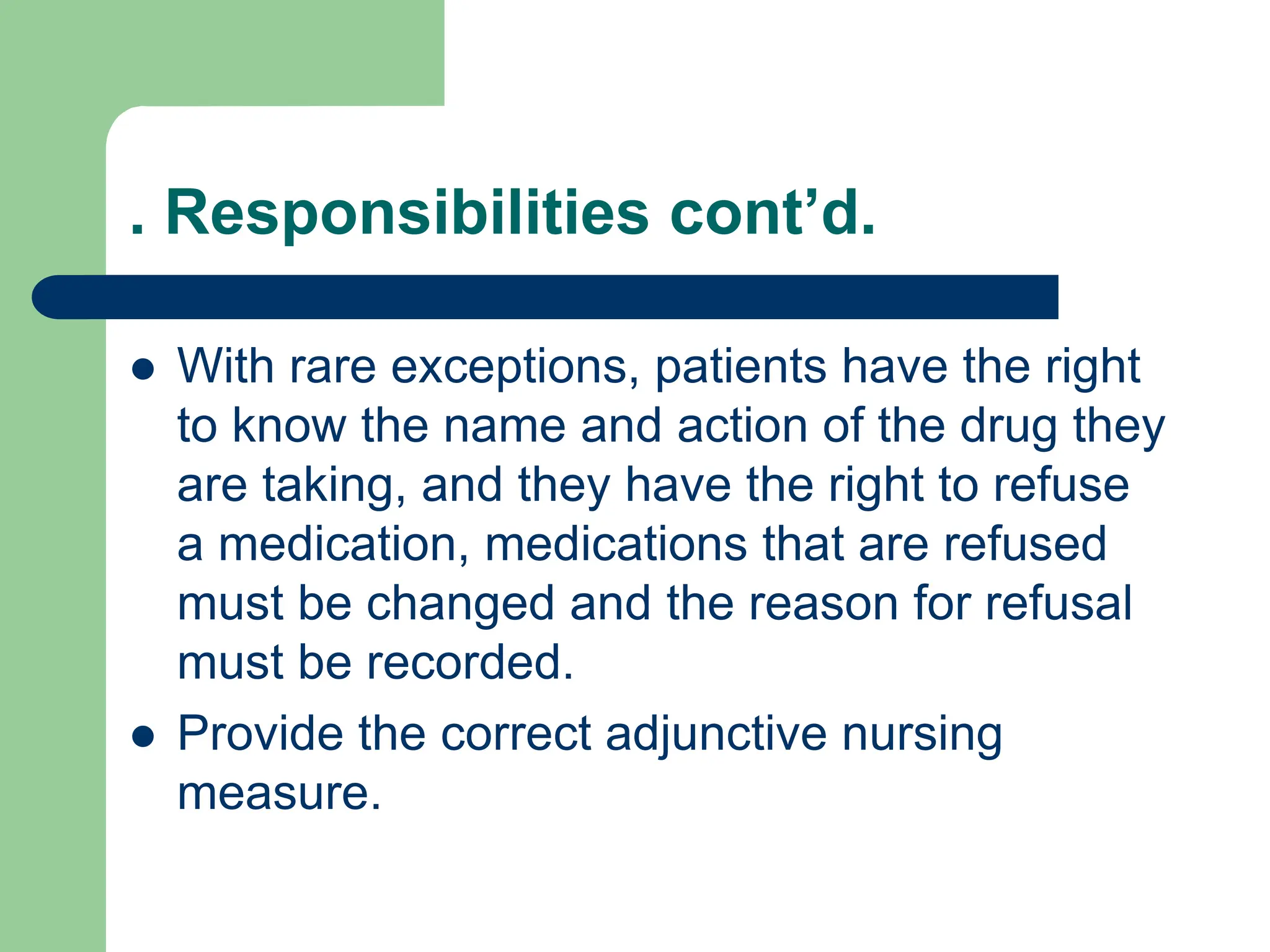 nurses responsibilities in drug admin.ppt