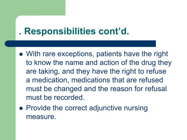 nurses responsibilities in drug admin.ppt