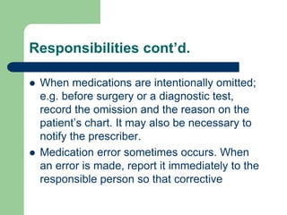 nurses responsibilities in drug admin.ppt
