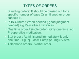 Nurses responsibility administering medicine | PPT