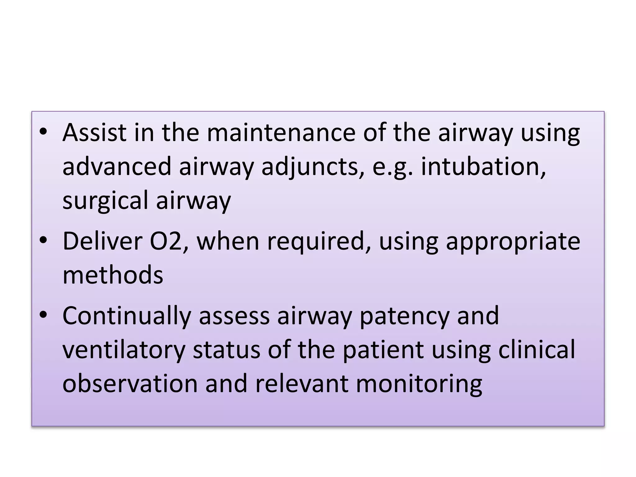 Nurses role in airway management | PPTX