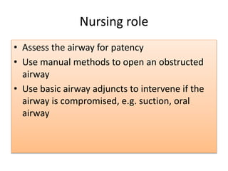Nurses role in airway management | PPTX