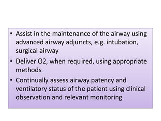Nurses role in airway management | PPTX