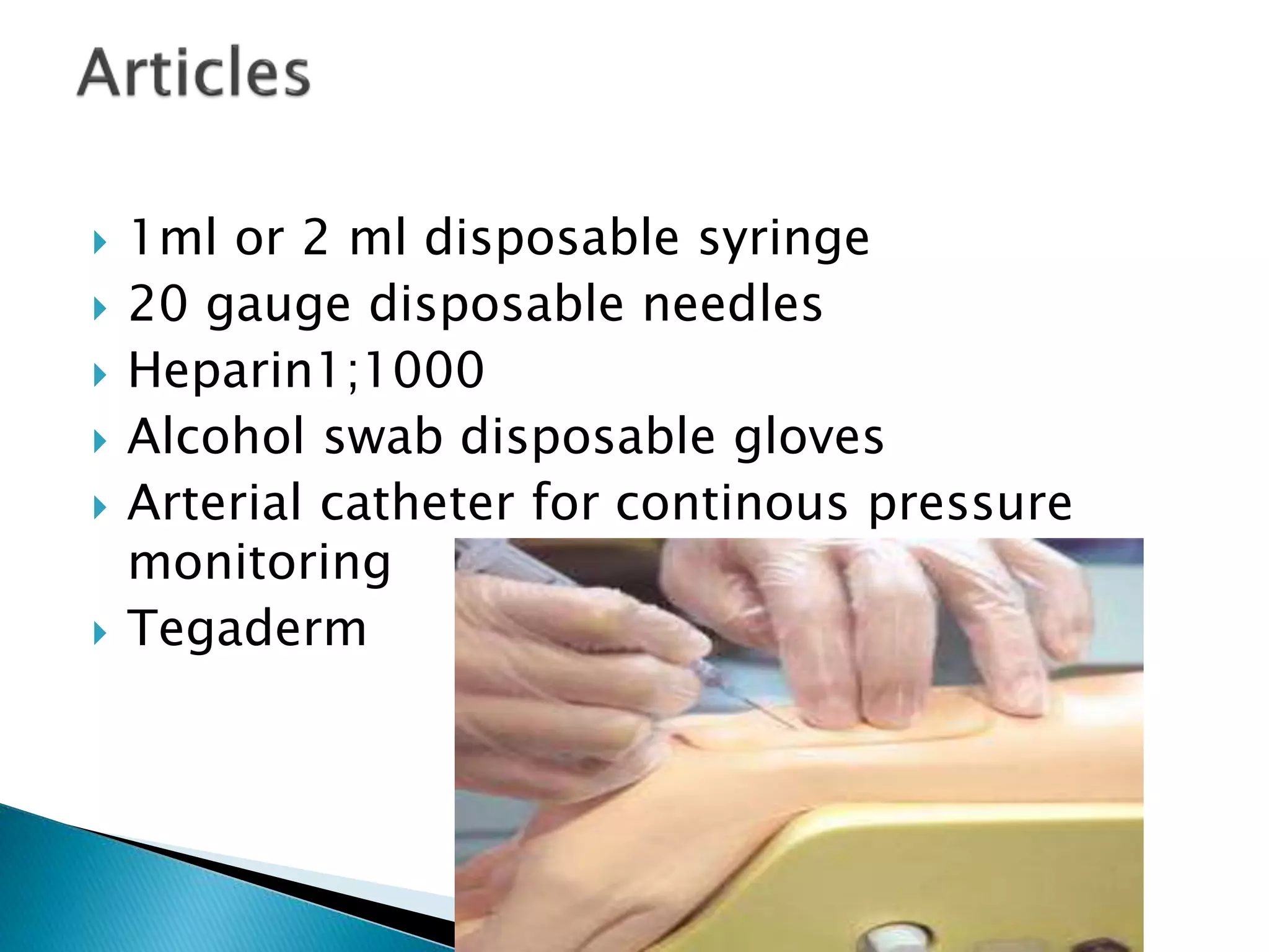 Nurses role in arterial puncture and abg analysis | PPTX