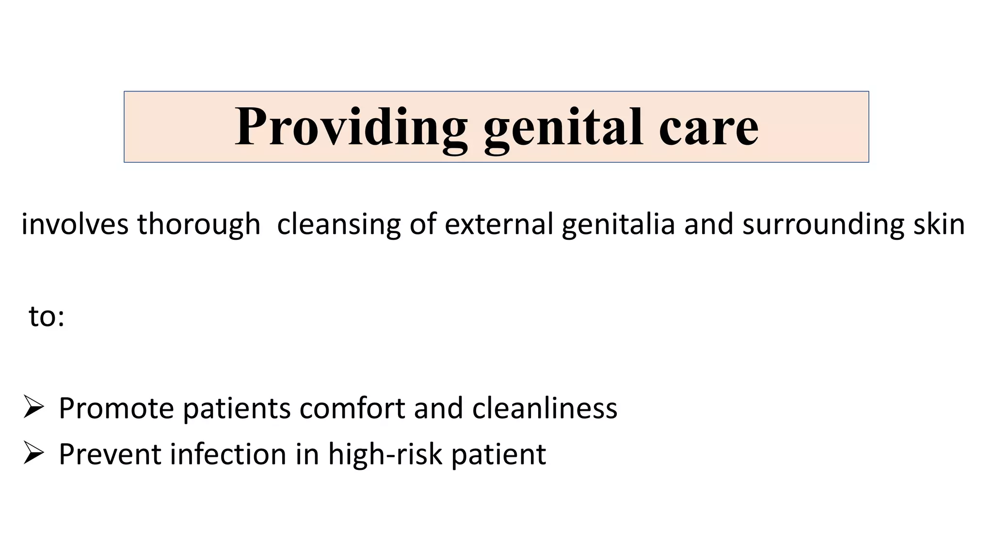 genital Care by Yosra Raziani | PDF