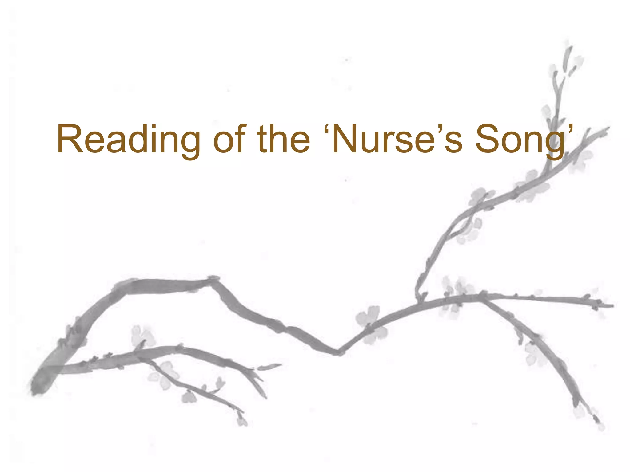 Nurse's song | PPTX