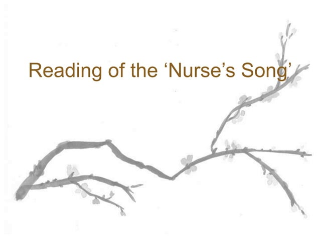 Nurse's song | PPTX
