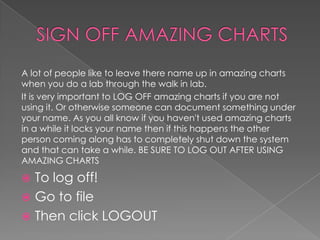 Nurses use of amazing charts | PPTX