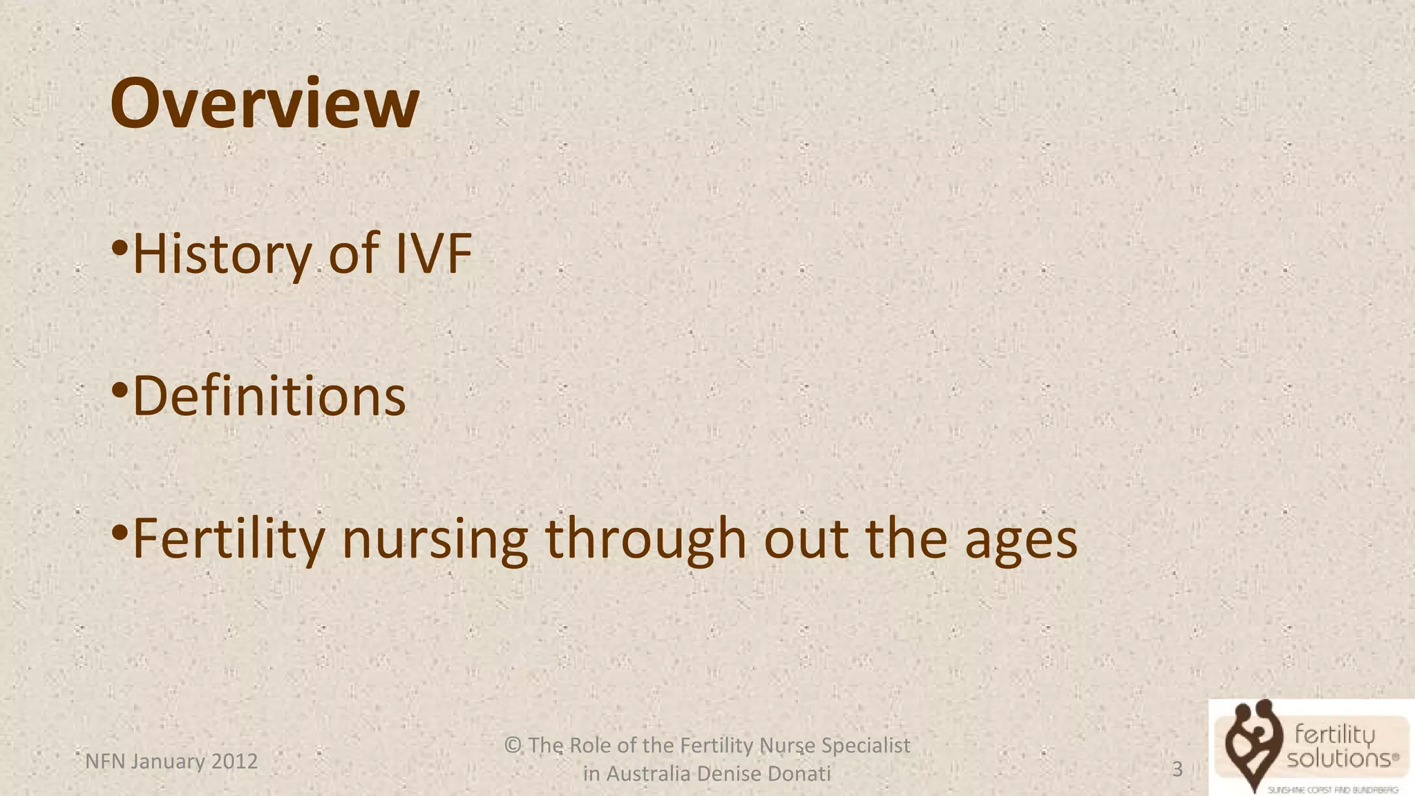 Nurses Webinar - Role of Fertility Nurse | PPT