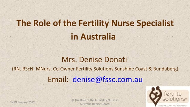 Nurses Webinar - Role of Fertility Nurse | PPT
