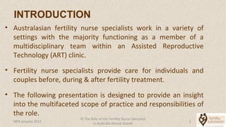 Nurses Webinar - Role of Fertility Nurse | PPT