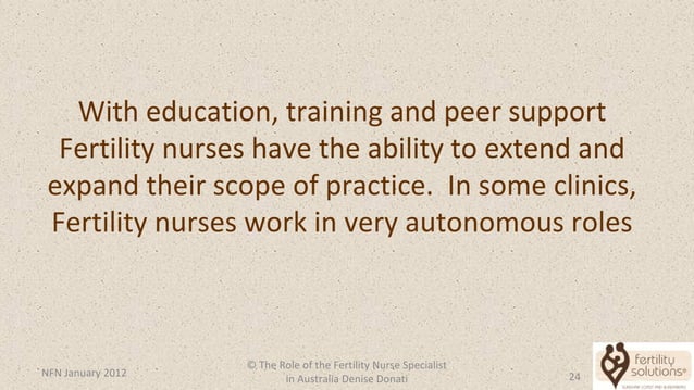 Nurses Webinar - Role of Fertility Nurse | PPT
