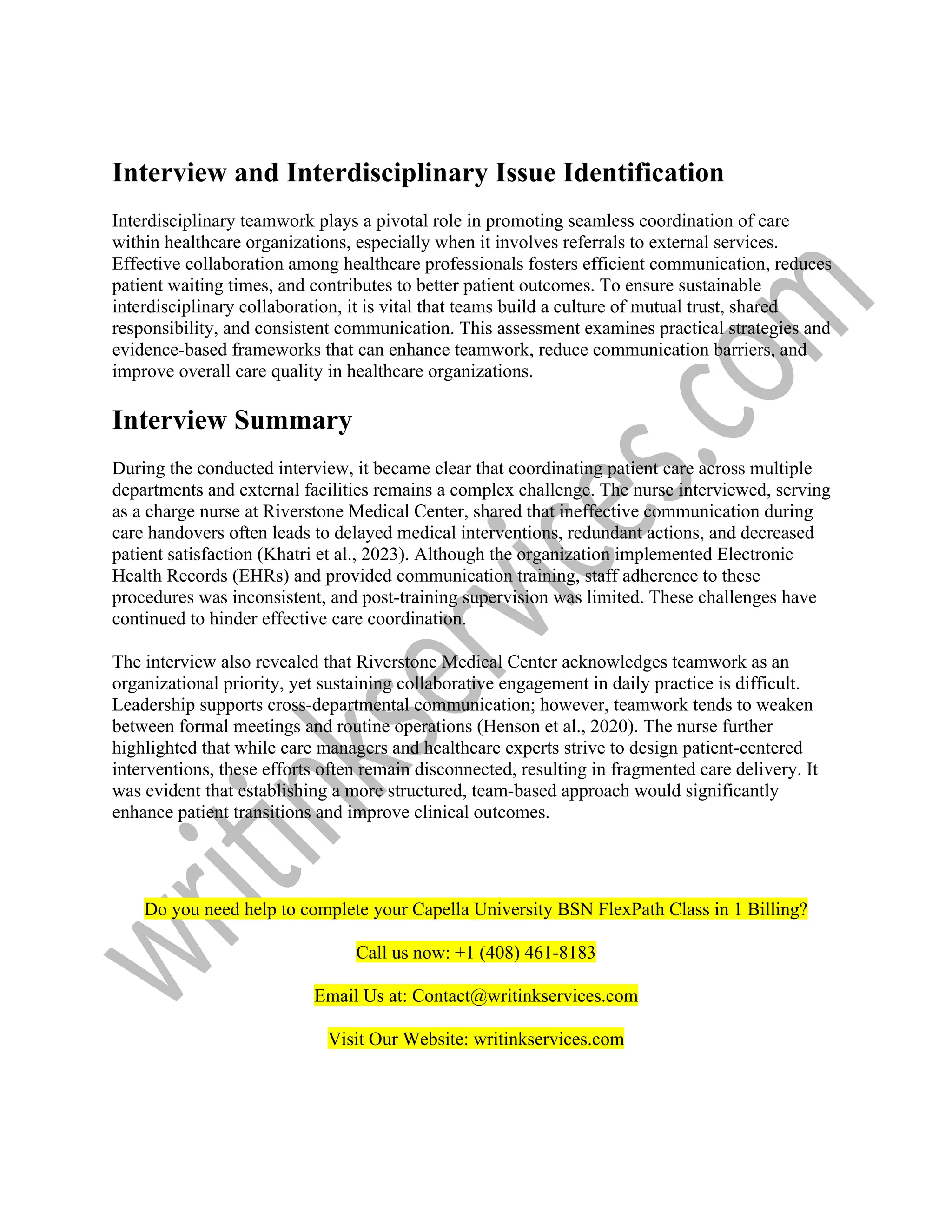 NURS FPX 4005 Assessment 2_writinkservices | DOCX