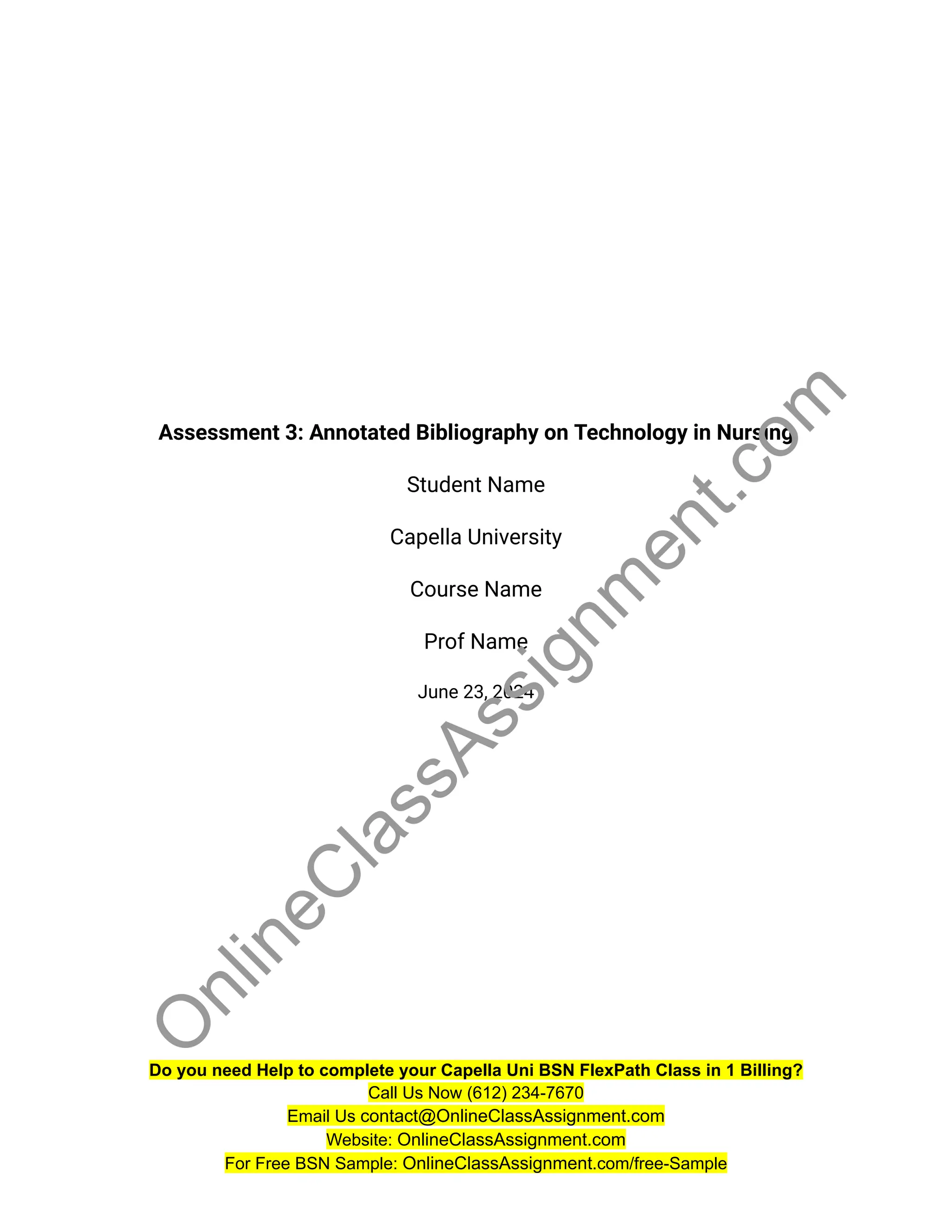nurs fpx 4040 assessment 3 annotated bibliography on technology in nursing.pdf