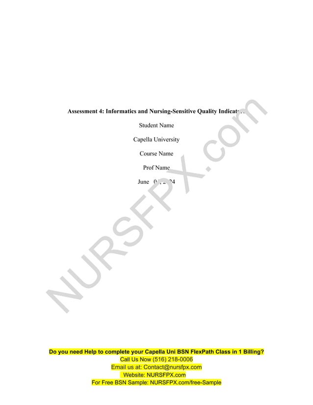 nurs fpx 4040 assessment 4 informatics and nursing sensitive quality indicators.pdf