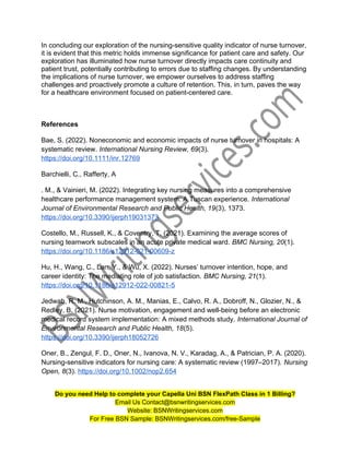 NURS FPX 4040 assessment 4 informatics and nursing sensitive quality ...