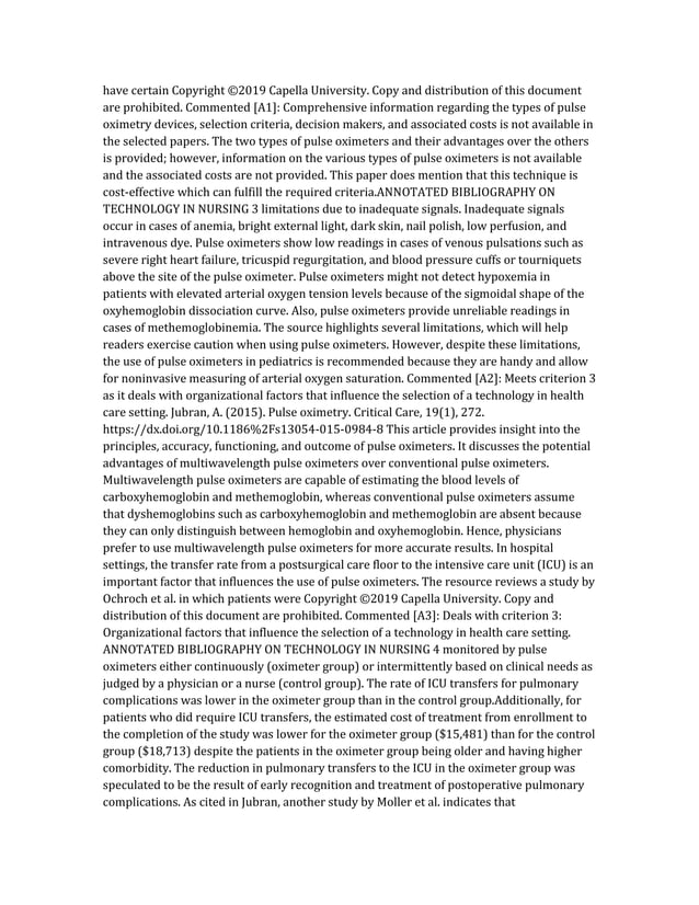 NURS FPX 4040 Capella University Technology in Nursing Annotated ...