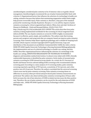 NURS FPX 4040 Capella University Technology in Nursing Annotated Bibliography.docx