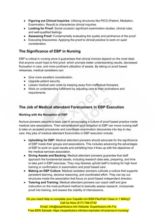 NURS FPX 4065 Assessment 1_ Implementing Evidence-Based Practices in ...
