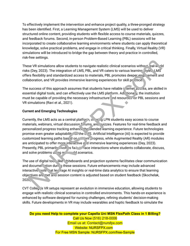 NURS FPX 6030 Assessment 3 Intervention Plan Design.pdf