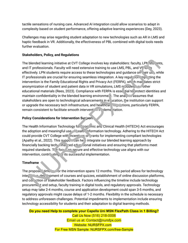NURS FPX 6030 Assessment 3 Intervention Plan Design.pdf