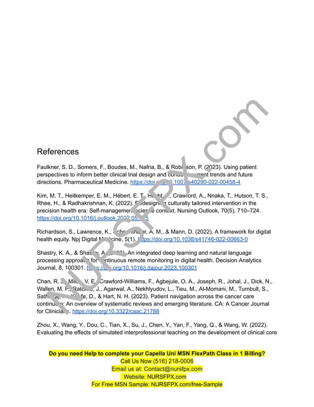 NURS FPX 6030 Assessment 5 Evaluation Plan Design.pdf | Healthcare ...