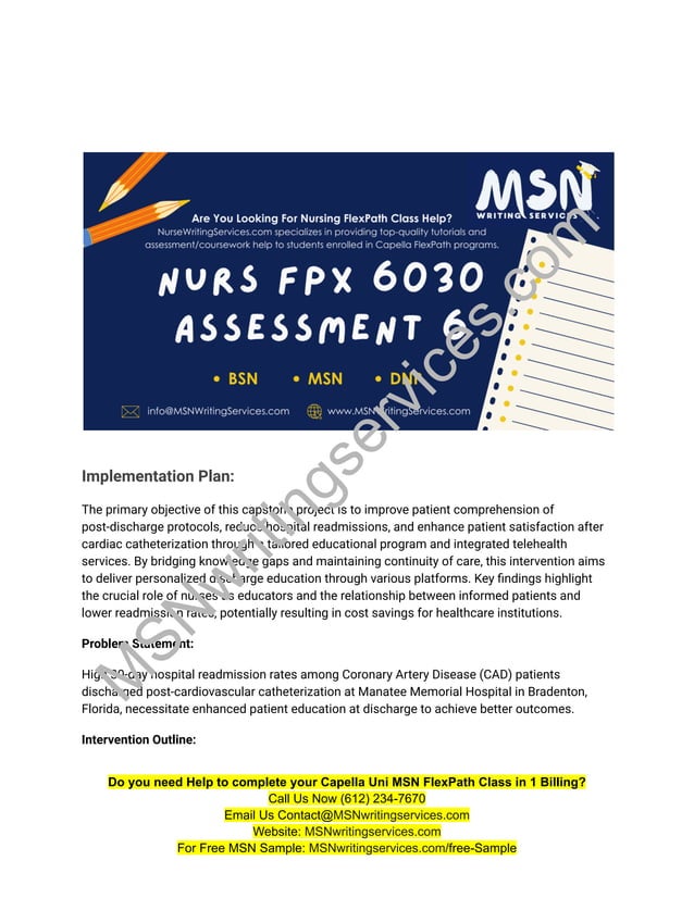 NURS FPX 6030 Assessment 6 Final Project Submission.pdf