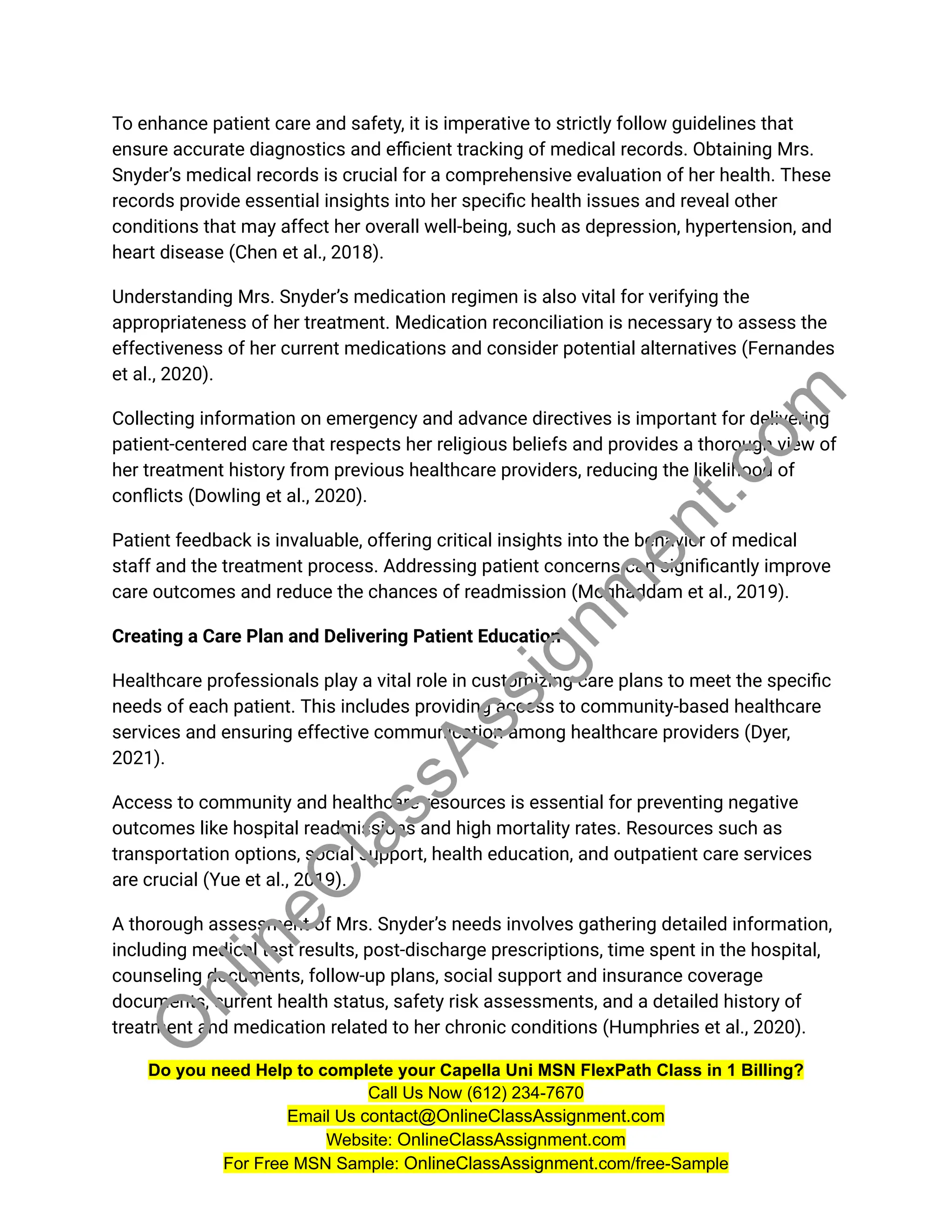 NURS FPX 6610 Assessment 3 Transitional Care Plan.pdf
