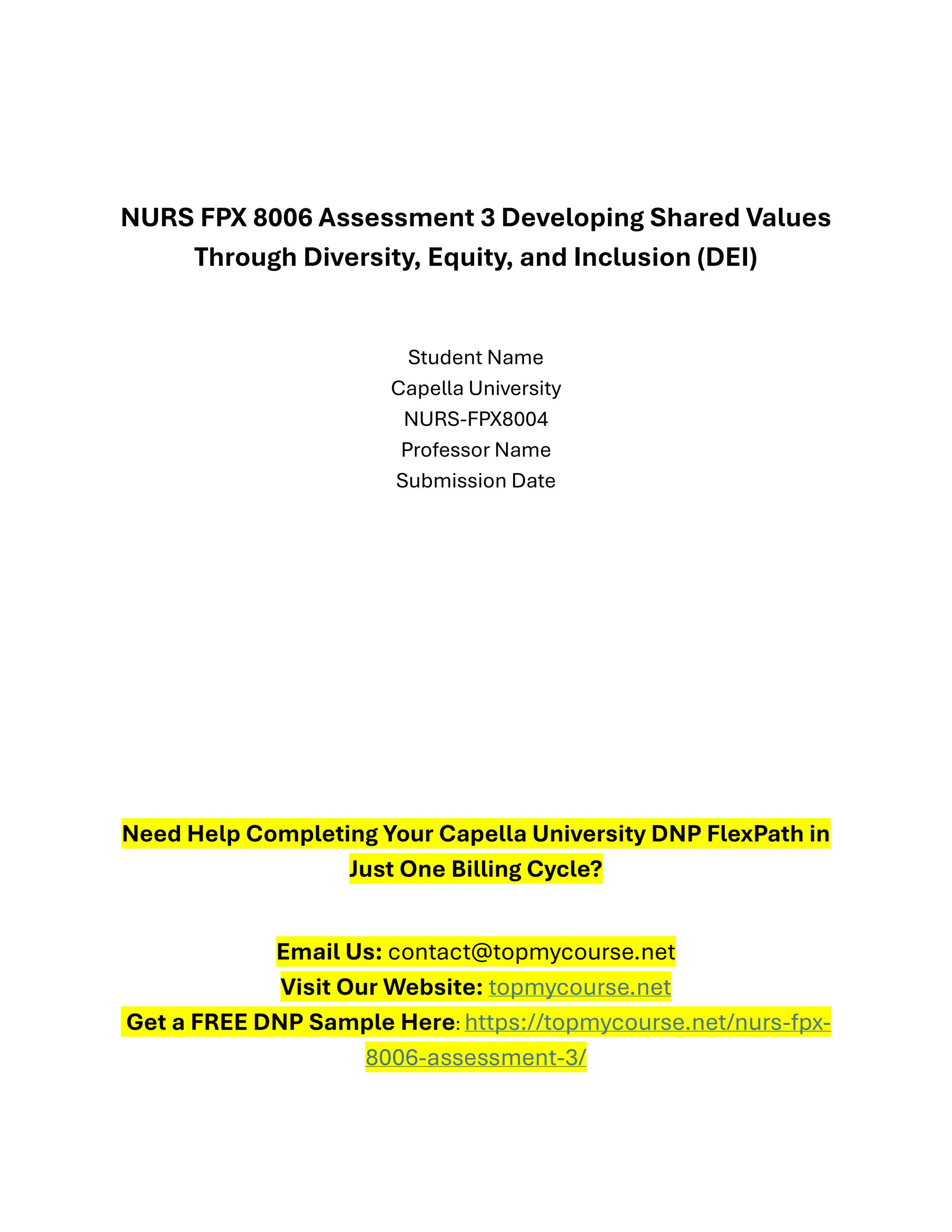 NURS FPX 8006 Assessment 3 - Capella DNP.pdf