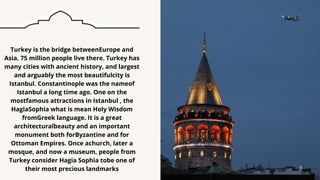 Turkey and its attractions tourism development | PPT