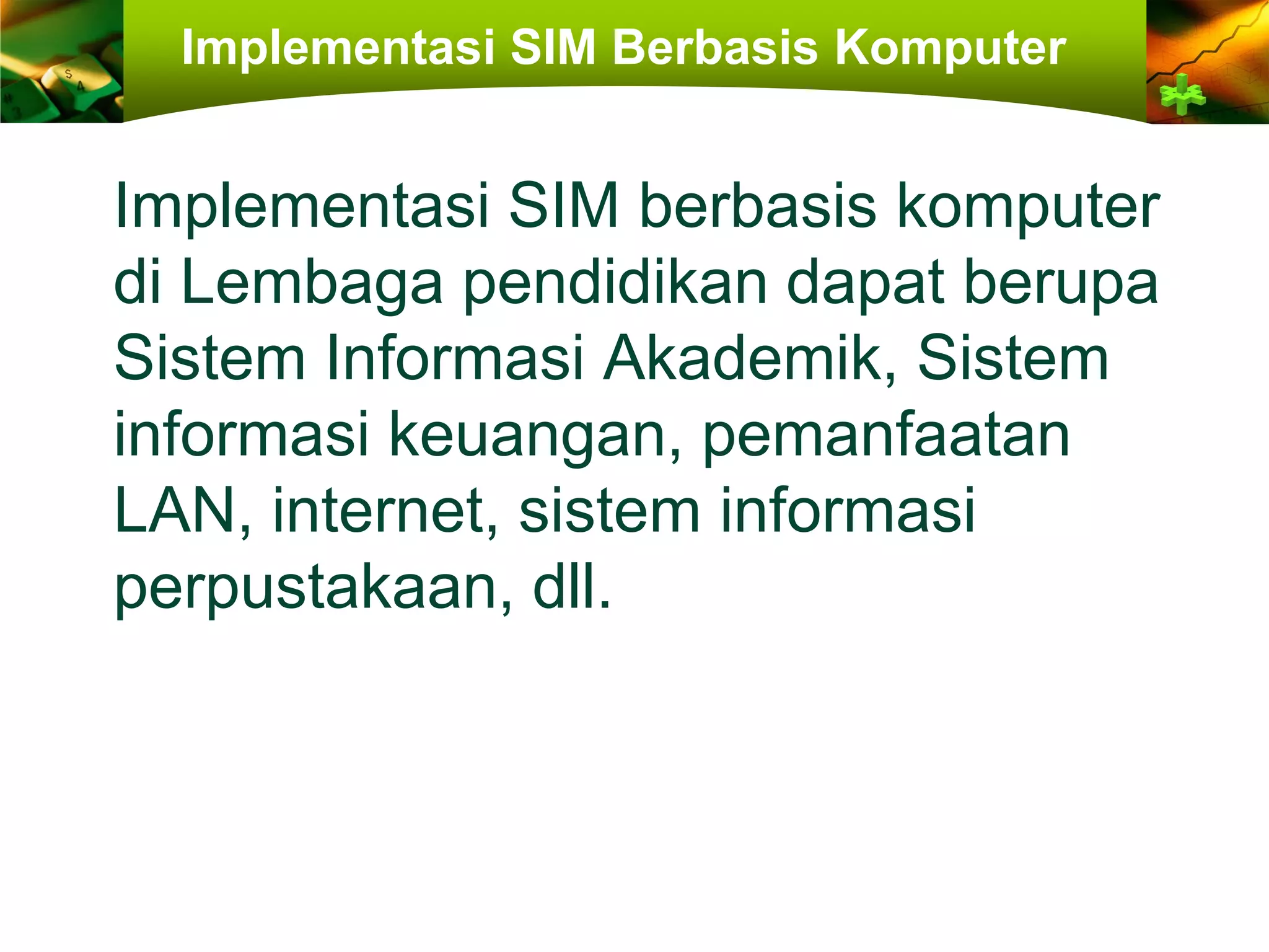 SIM bagi Pendidikan | PDF