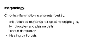 Chronic inflammation, Wound healing - Pathology - Nursing | PDF