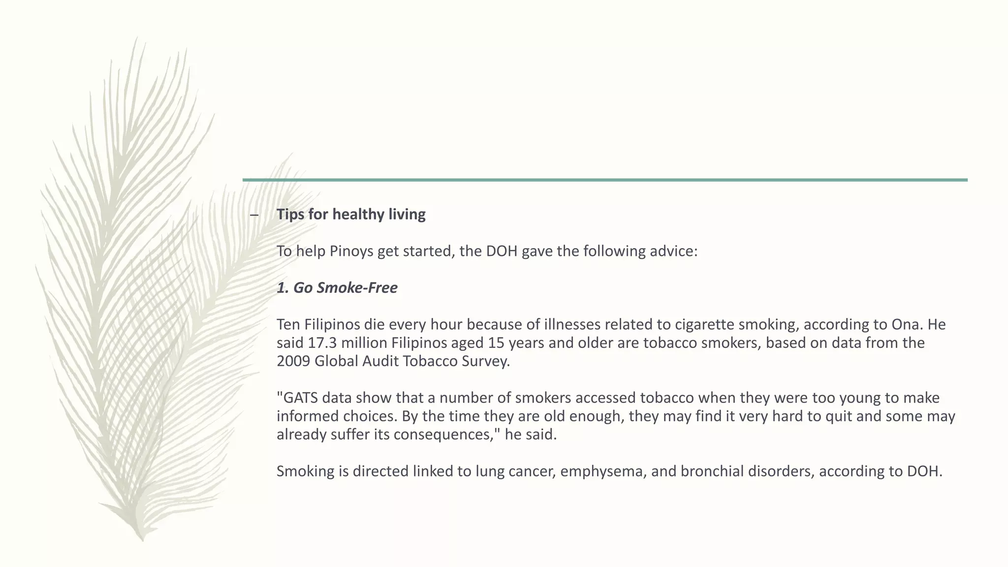 Promotion of Healthy Lifestyle | PPTX