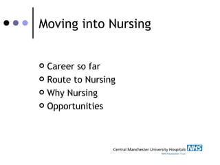 Moving into Nursing | PPT