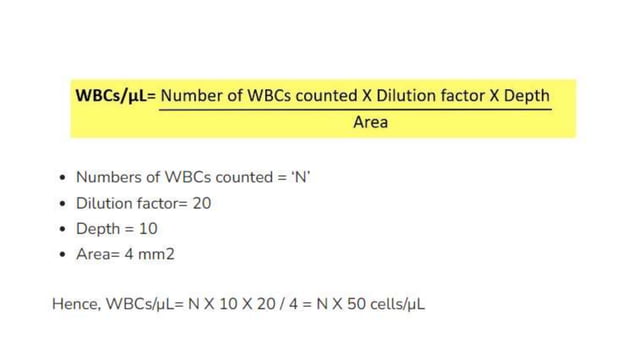 Hemoglobin estimation, RBC, WBC, platelet counts - Pathology - Nursing ...