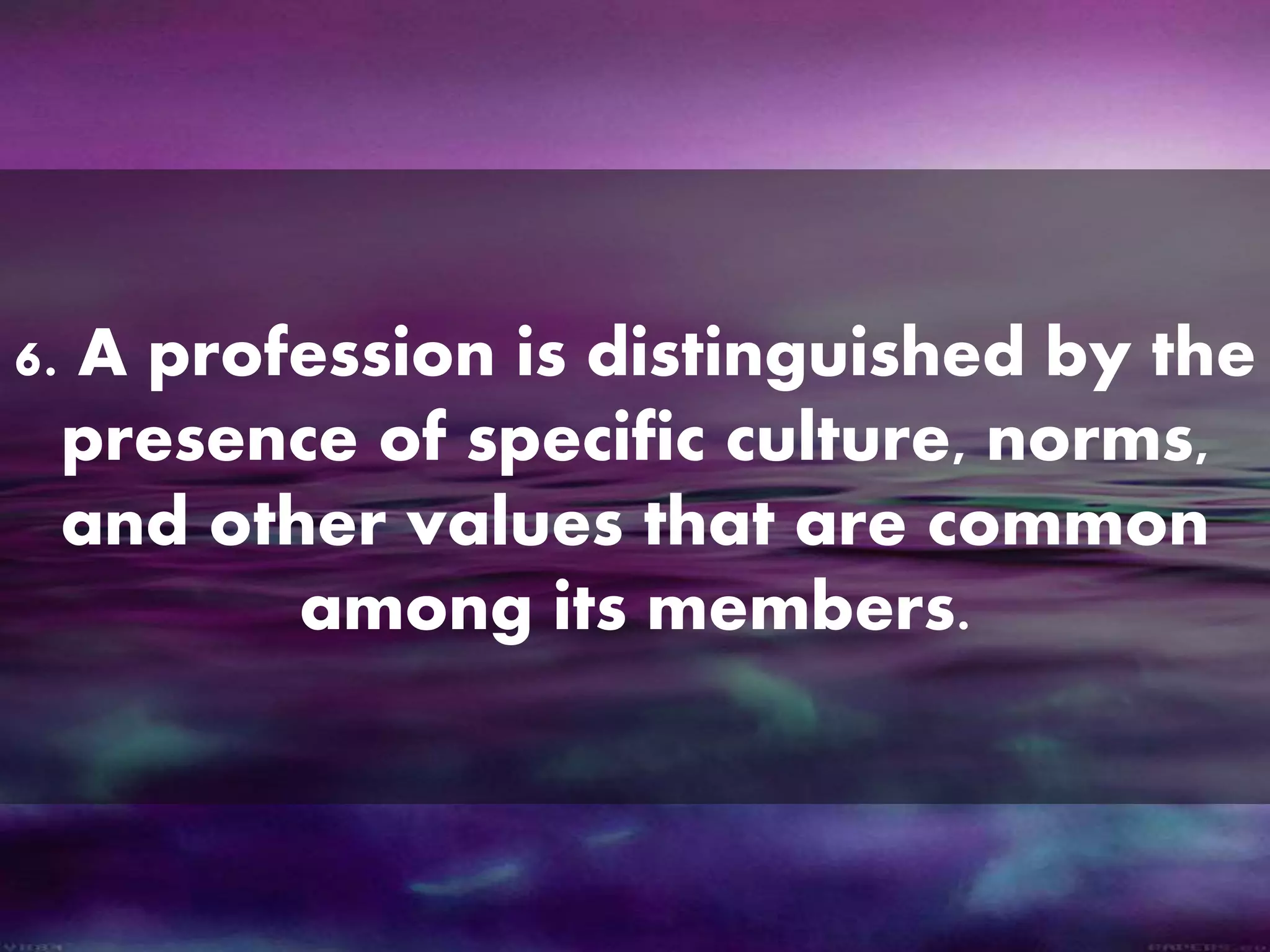 Definition and Criteria of a Profession | PPTX