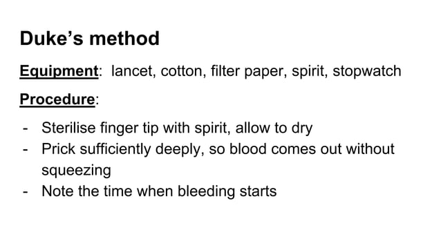 BT, CT, PT, INR - Pathology - Nursing | PPTX