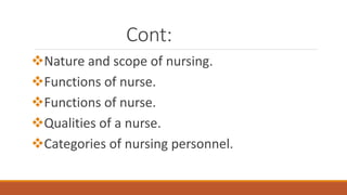 Nursing.pptx bsc nursing 1st semistar ppt | PPTX