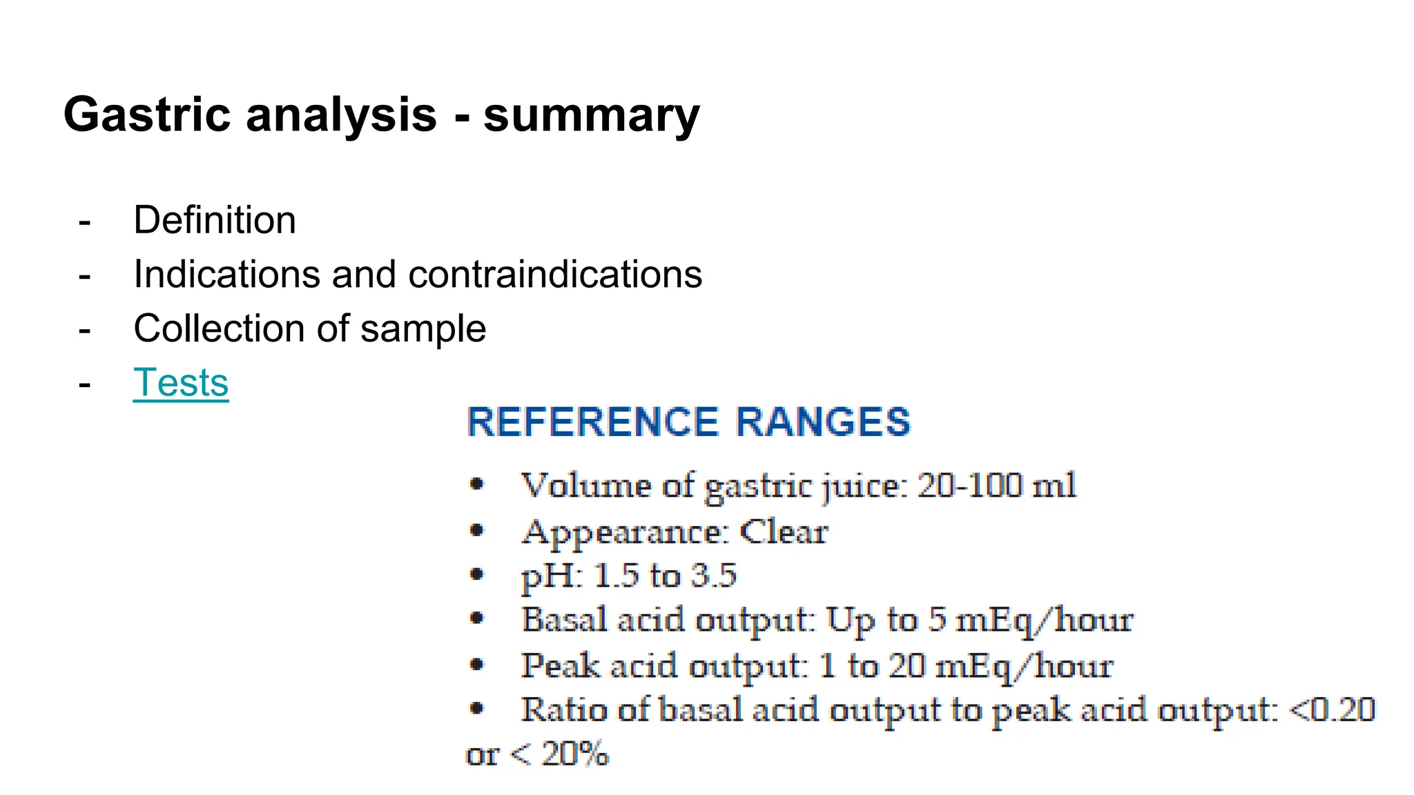 Gastric analysis, Semen analysis - Pathology | PPTX