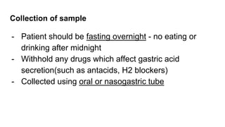 Gastric analysis, Semen analysis - Pathology | PPTX