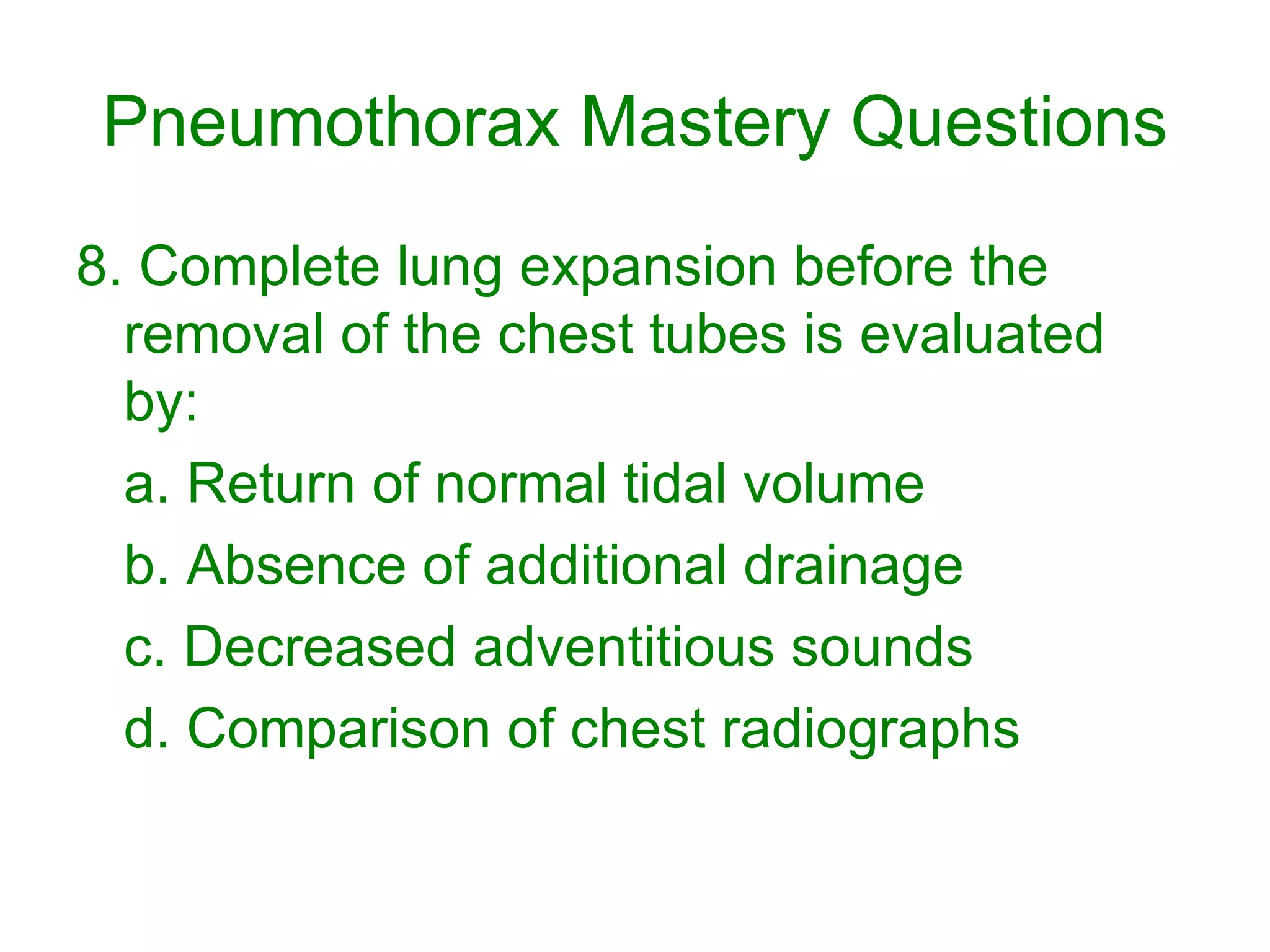 Nursing Bulletin Notes On Pneumothorax | PPT
