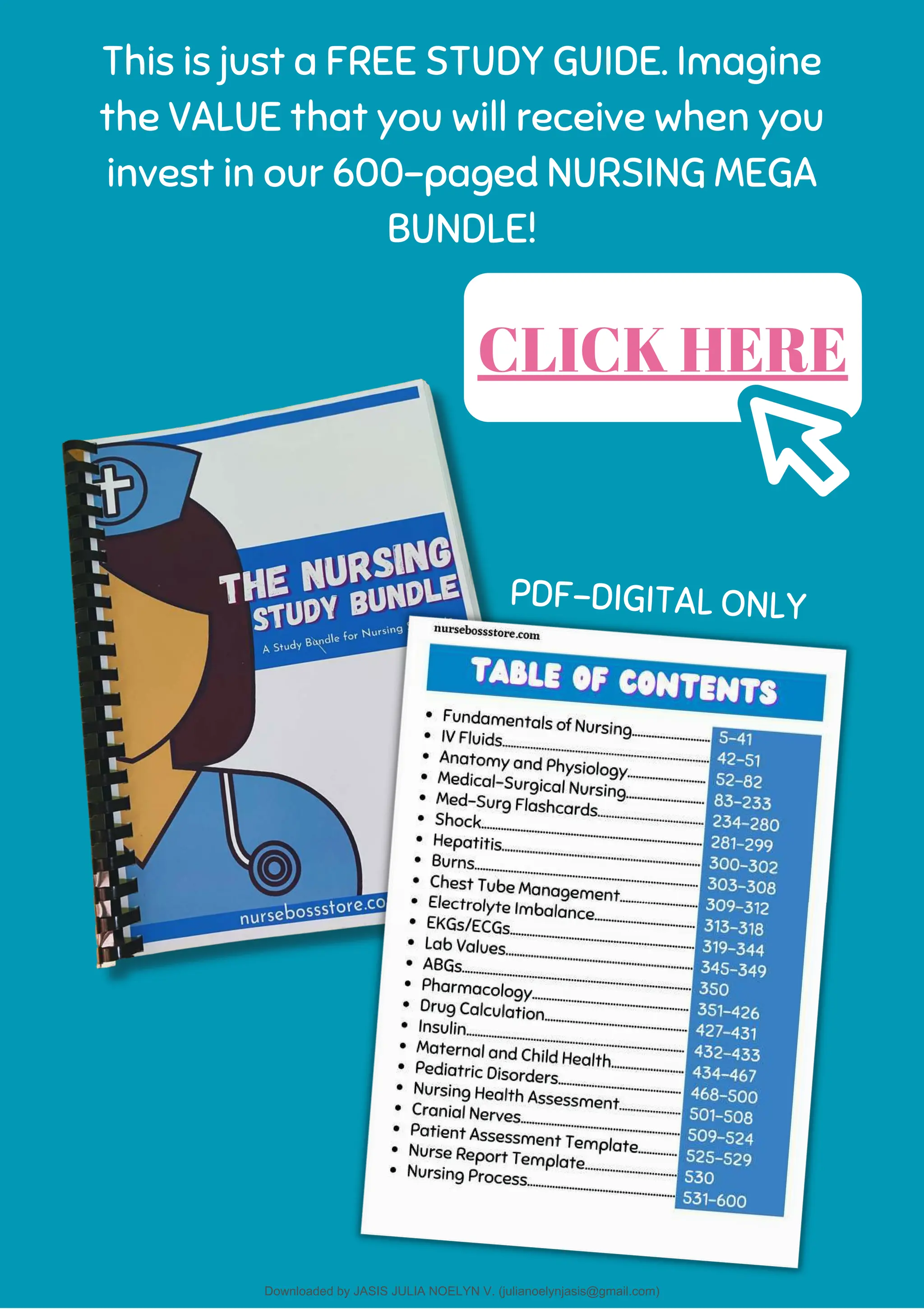 FREE NURSING BUNDLE FOR NURSES.PDF by na | PDF