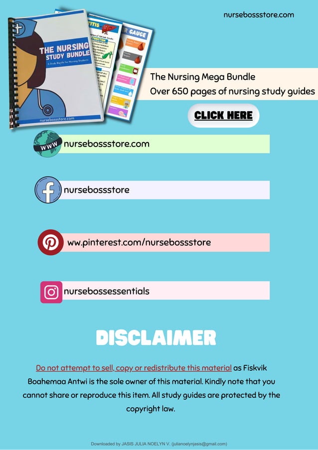 FREE NURSING BUNDLE FOR NURSES.PDF by na | PDF | Heart and ...