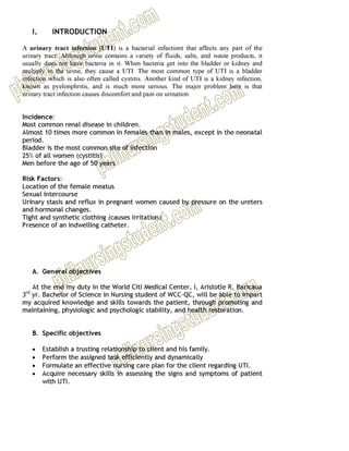 Nursing case-study-uti-philnursingstudent | PDF | Infectious Diseases ...