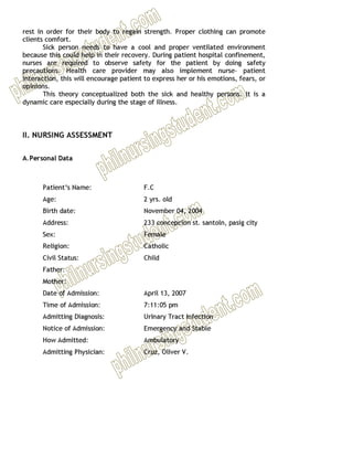Nursing case-study-uti-philnursingstudent | PDF