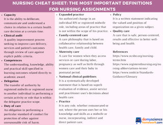 Nursing Cheat Sheet | PDF | Healthcare Industry | Industries