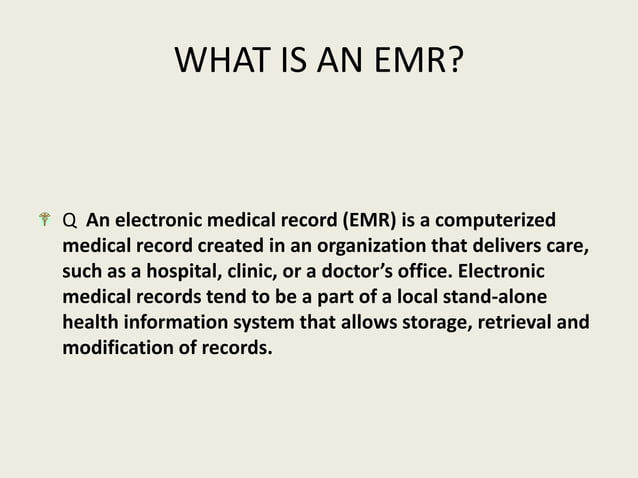 Nursing emr power point | PPTX